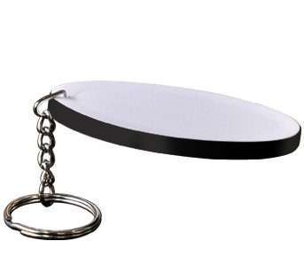 Hard Plastic Round Key Ring Dia49mm - Dreaming Sublimation